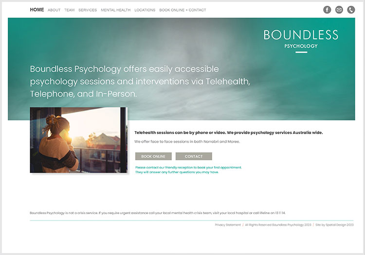 Spatial Design - Project - Boundless Psychology